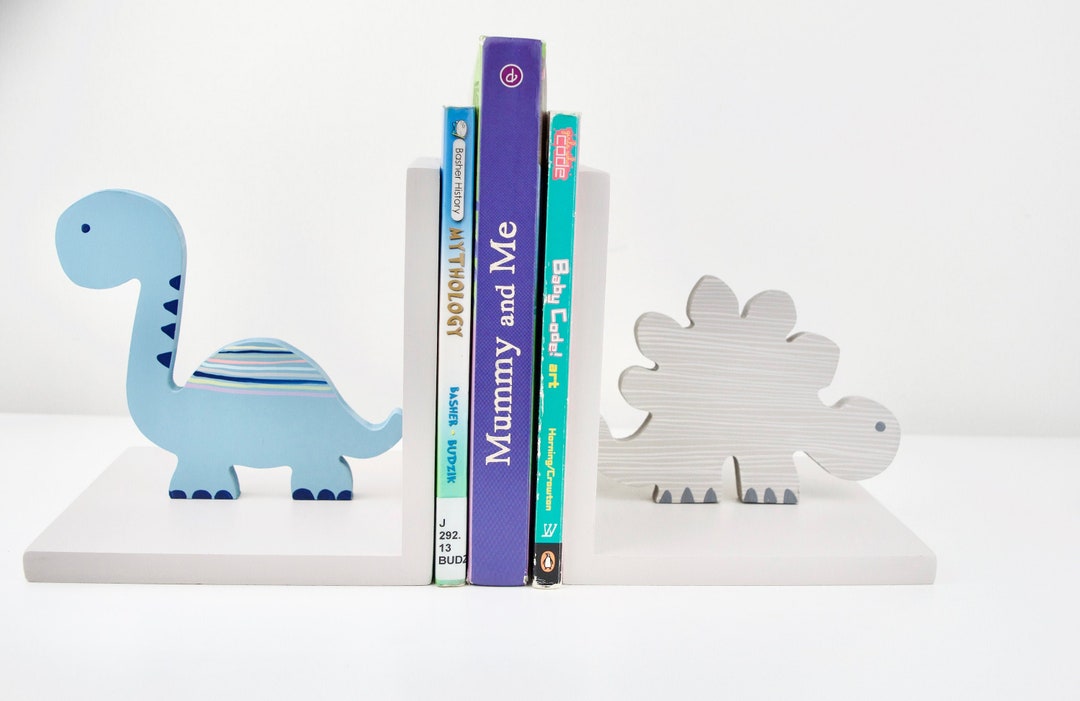 Dinosaur Bookends T-rex Bookends Nursery Bookend Kids - Etsy