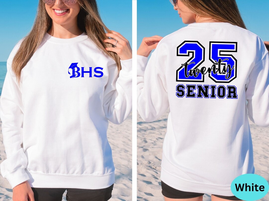 Personalized Senior 2025 Sweatshirt, Customized Graduation Two Sided ...