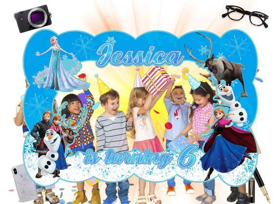 Frozen Photo Booth Frame Frozen Birthday Photo Booth Frozen - Etsy
