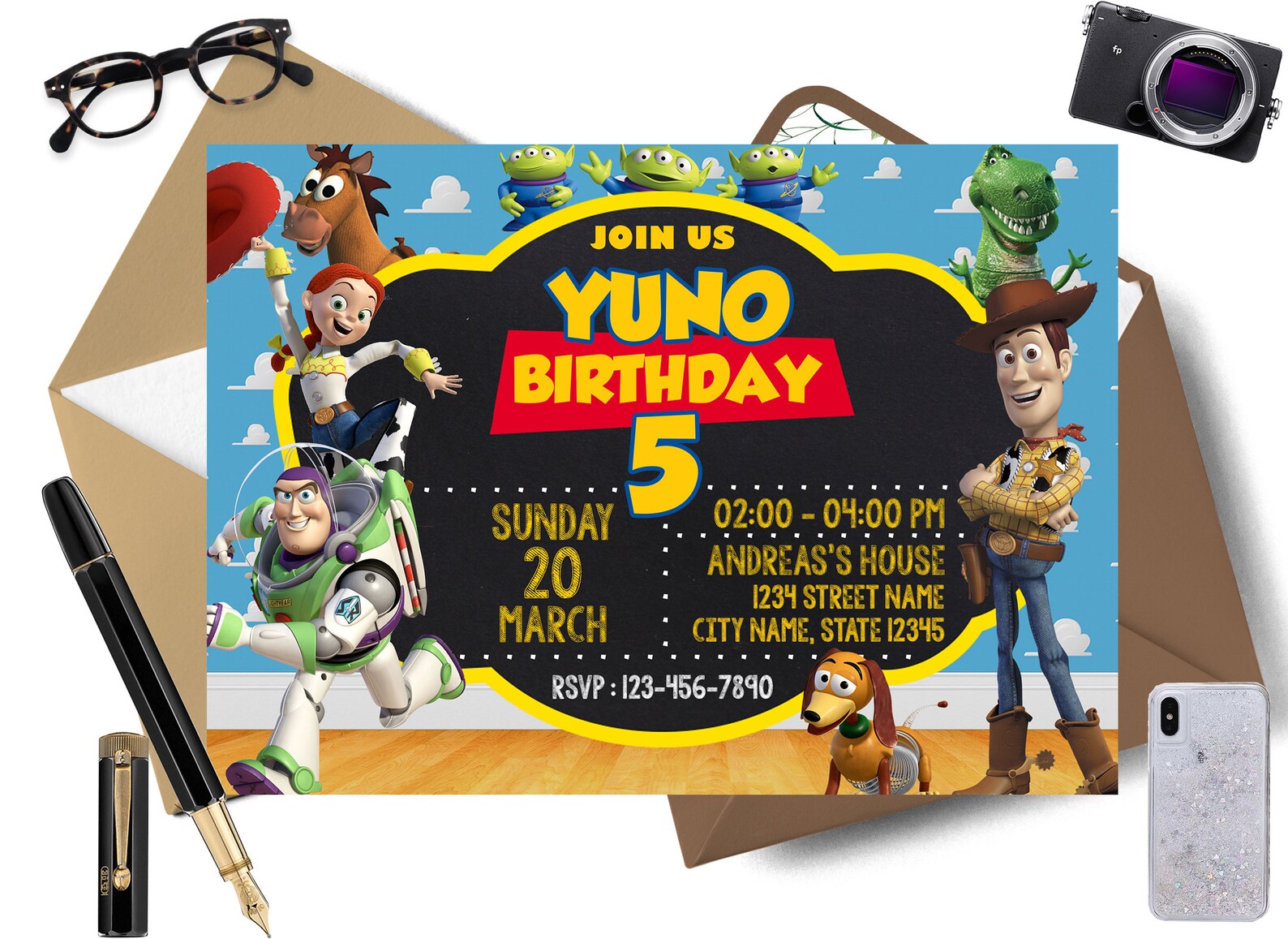 Toy Story Invitation Toy Story Birthday Party Invite Toy - Etsy