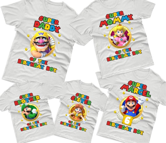 Super Mario Family Iron on Transfer Super Mario Family - Etsy