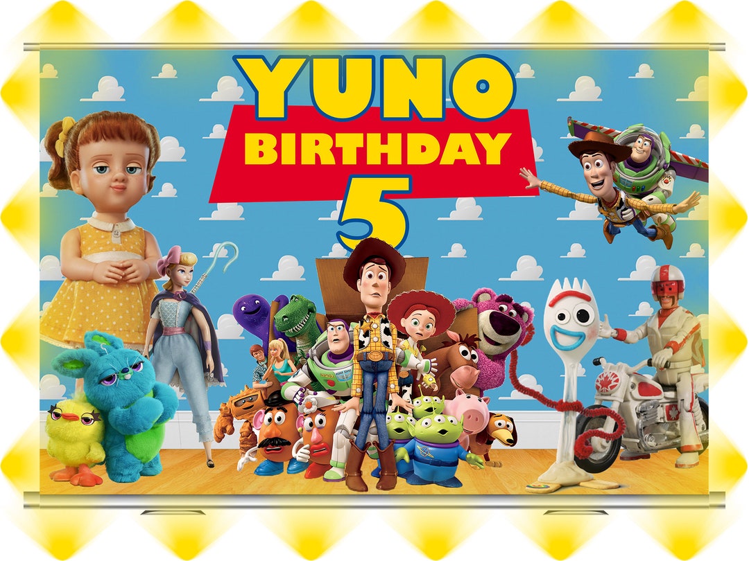 Toy Story Backdrop, Toy Story Party Decoration, Toy Story Backdrop ...