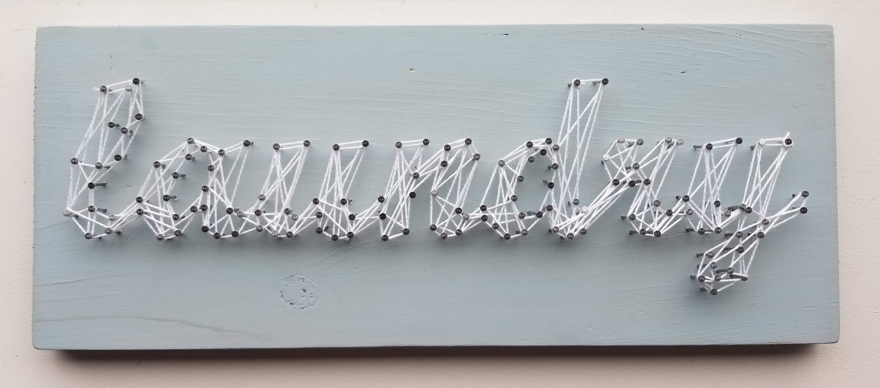 Medium: Custom Name(s) String Art Wooden Sign - Etsy