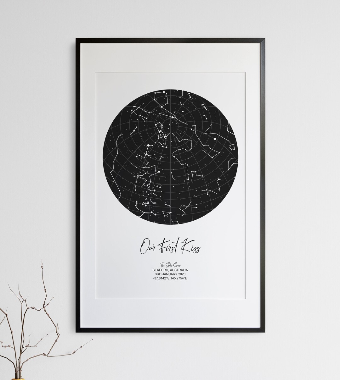 Custom Celestial Map, Celestial Sky Print, Celestial Map Poster ...