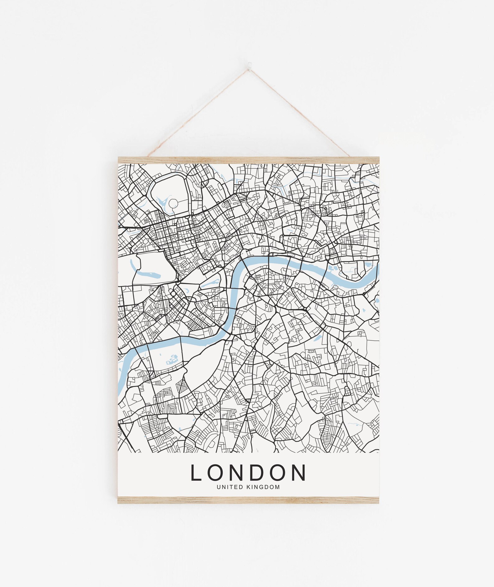 Custom Map Black&white Map Any City Map City Printable | Etsy