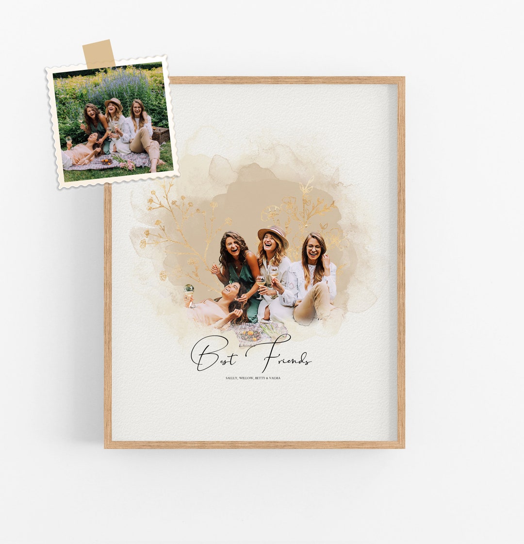 Customized Print Art for Best Friend,wall Art Gift for Her,friendship ...