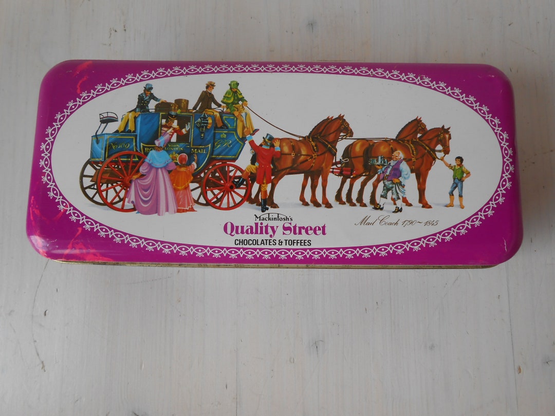 Vintage Tin Box Mackintosh's Chocolates and Toffees Lid Box 80s - Etsy