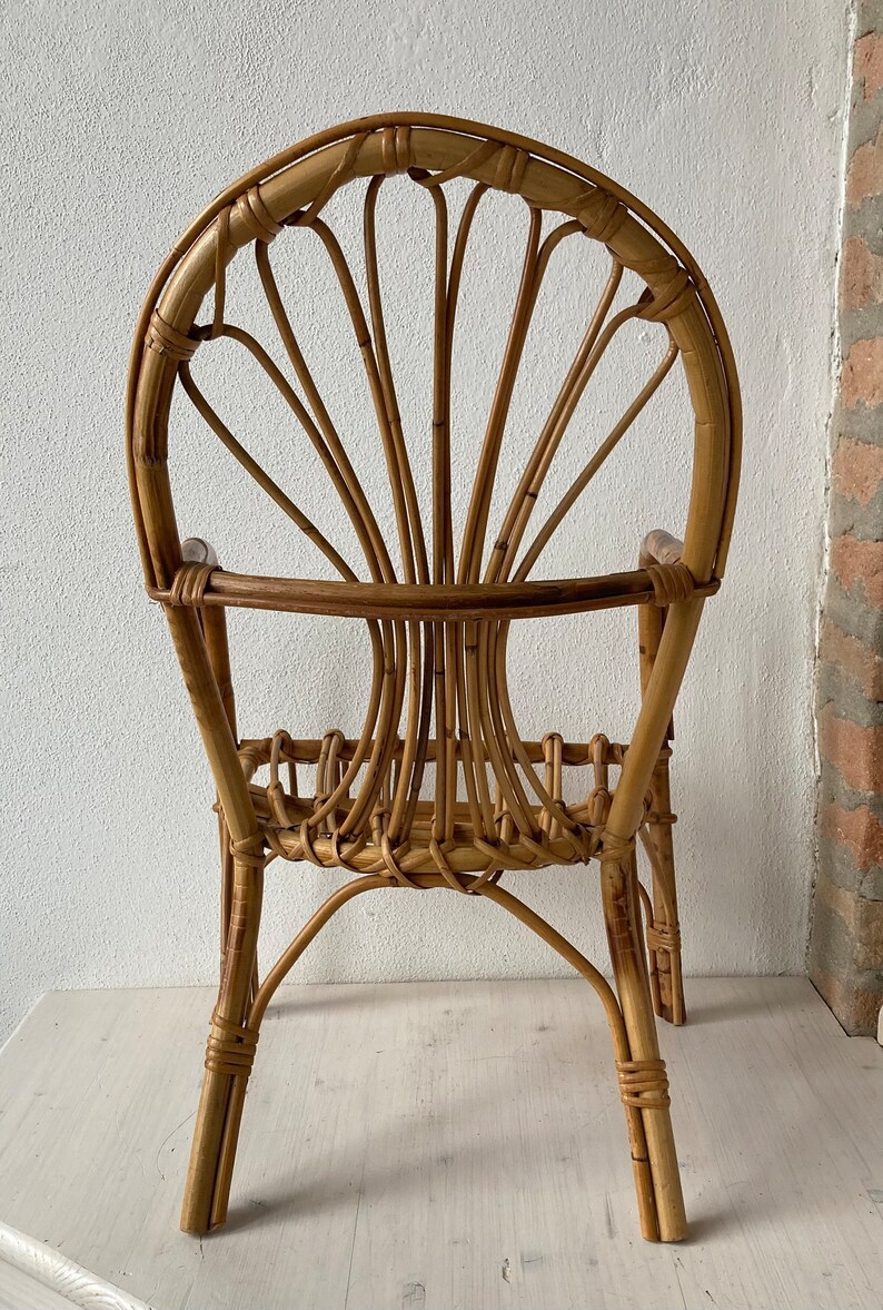 Vintage Bamboo Baby Chair 1970s - Etsy