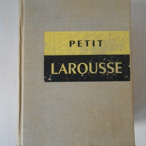 Vintage Book Petit Larousse French Encyclopedic Dictionary 1966 - Etsy