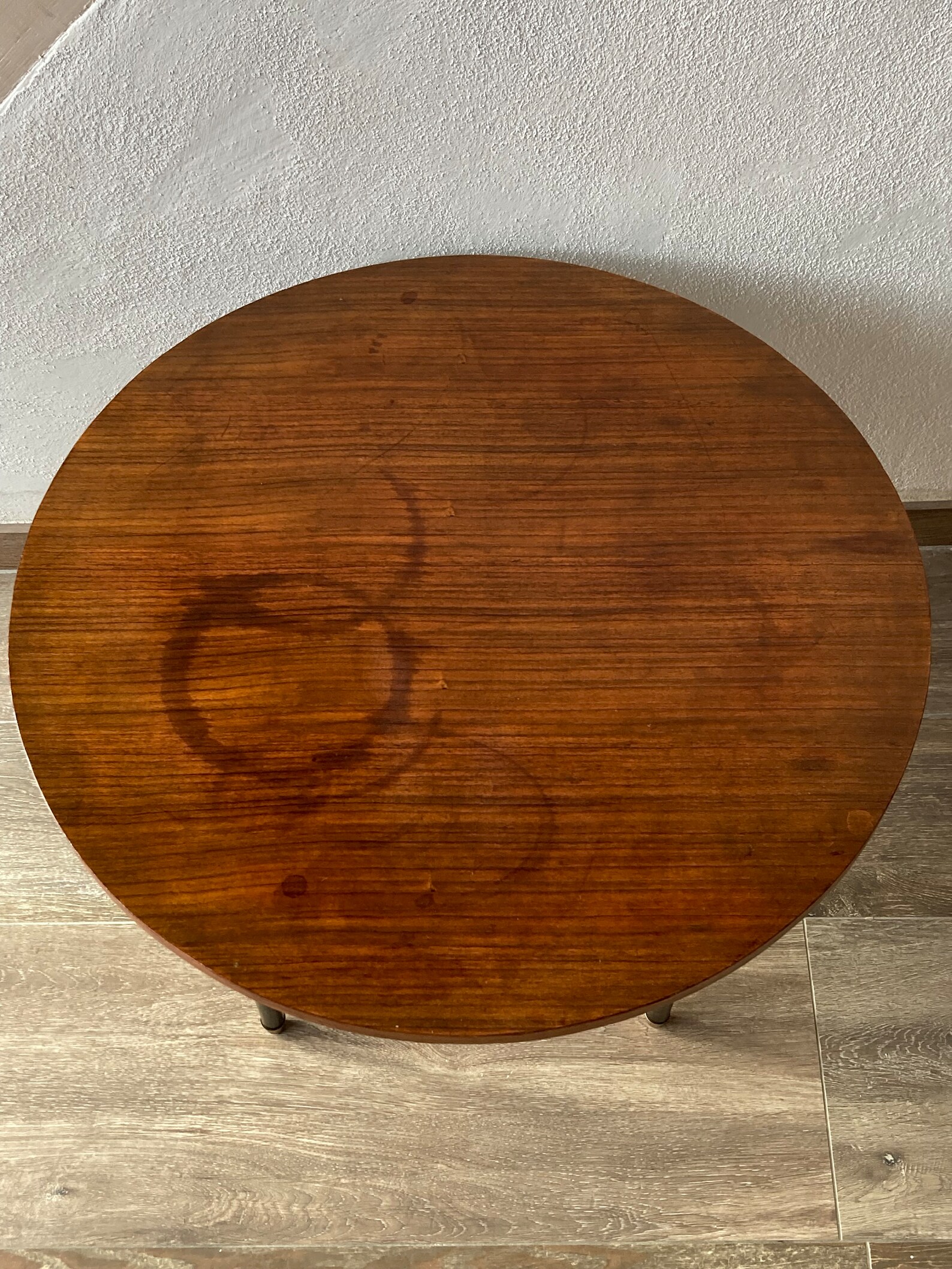 Vintage Coffee Table 50s Round - Etsy
