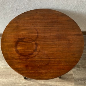 Vintage Coffee Table 50s Round - Etsy