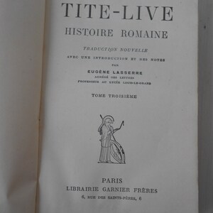 Vintage Book Tite Live Roman History French Book 1947 - Etsy