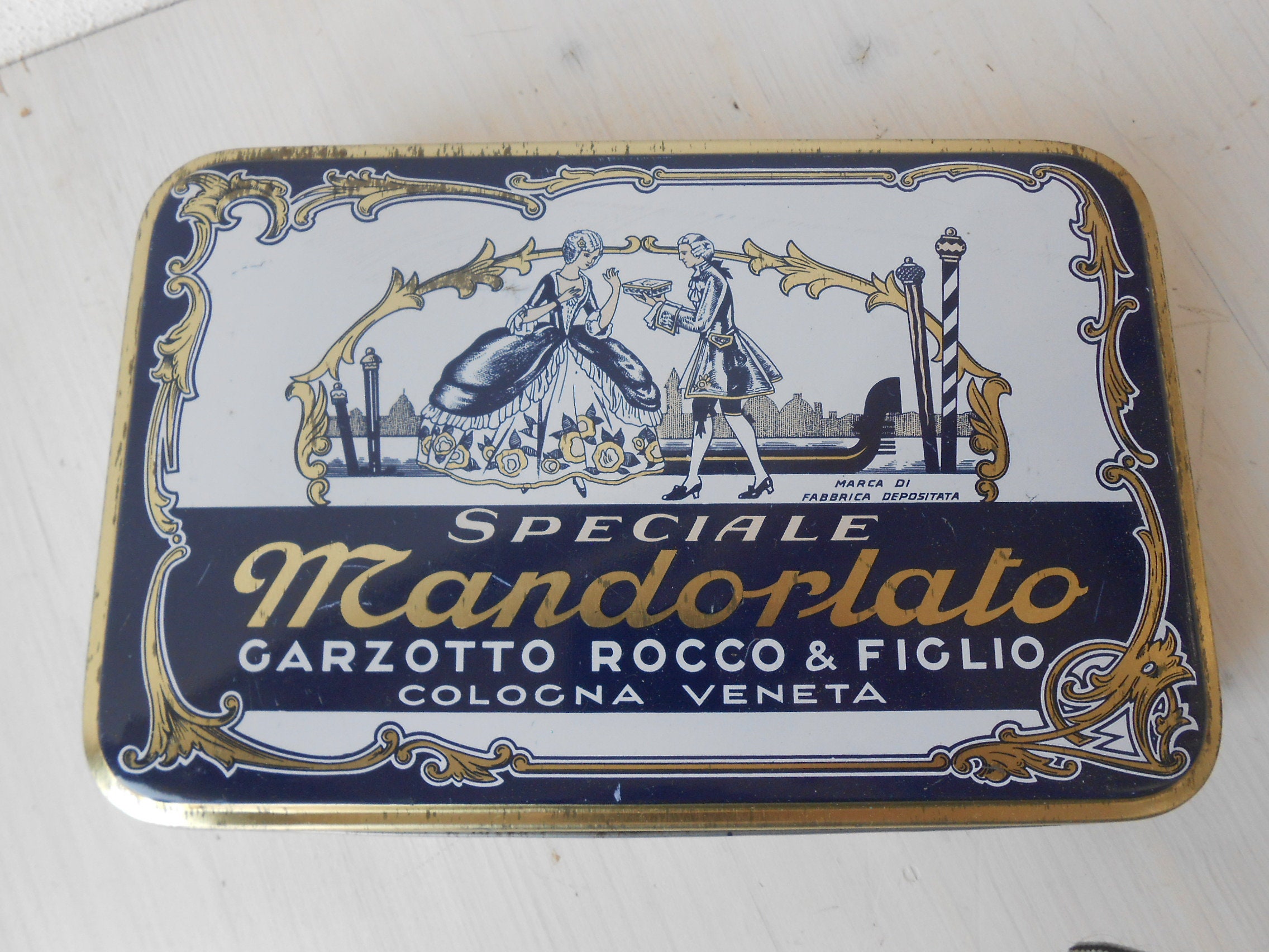 Vintage Tin Box Italian Cakes 90s Mandorlato Balocco - Etsy