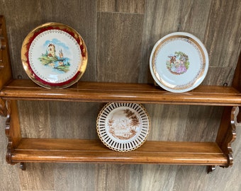 Vintage Plate Display Shelf - Etsy