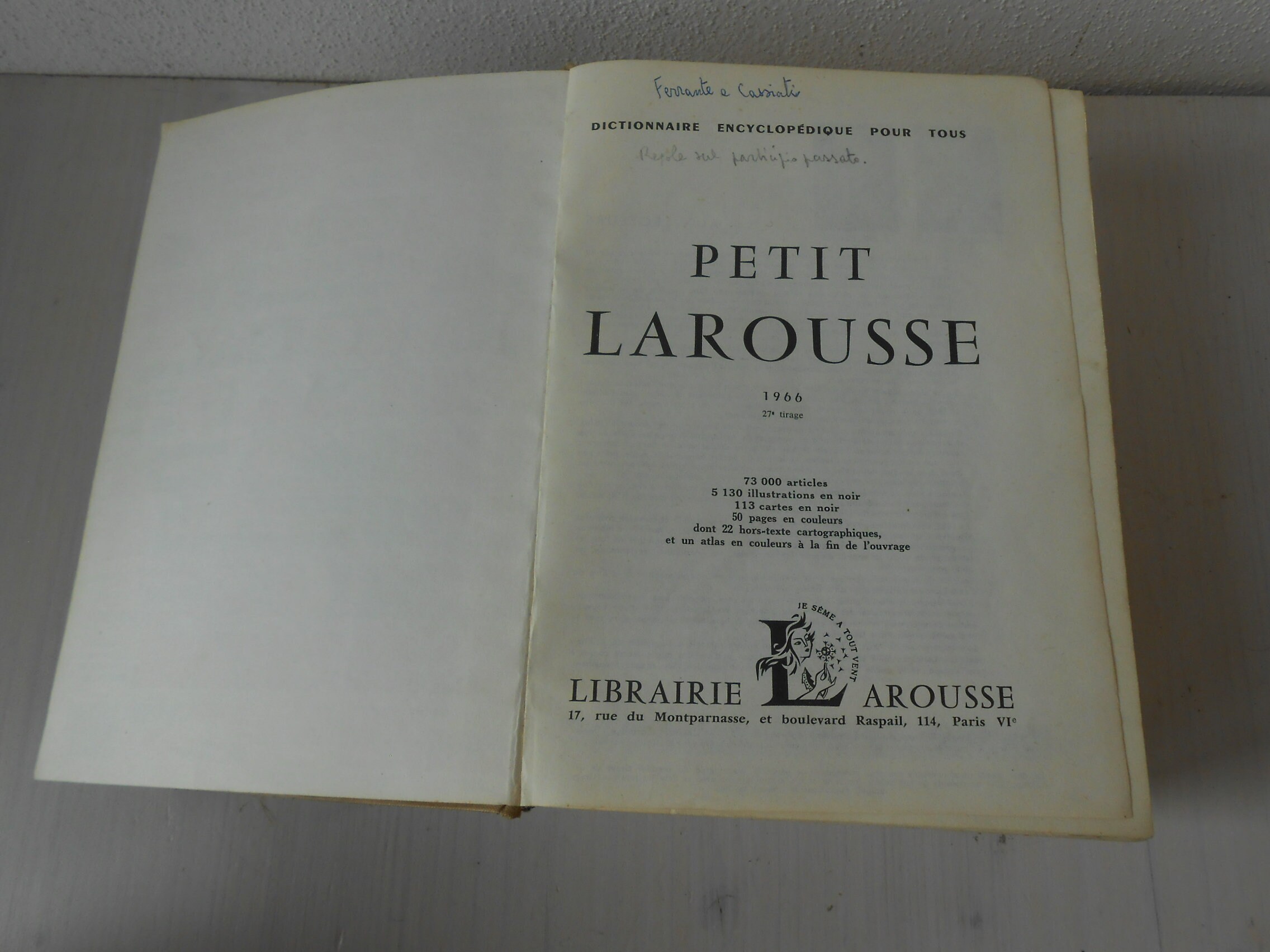 Vintage Book Petit Larousse French Encyclopedic Dictionary - Etsy
