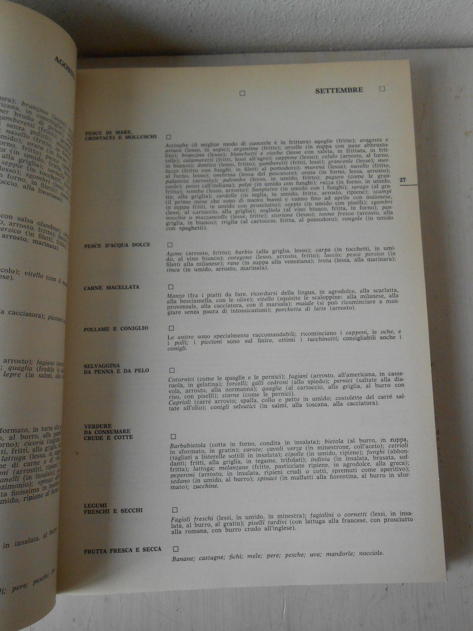 Vintage Book Italian Cookery Book 70s Recipes - Etsy