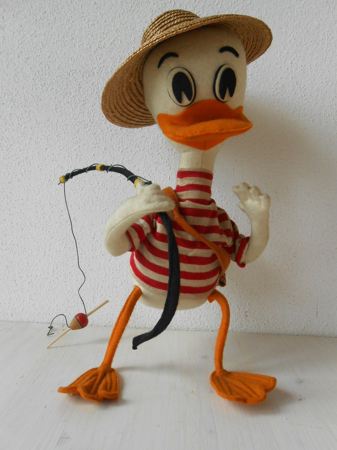 Vintage Donald Duck Felt Stuffed Toy 60s Fisher - Etsy
