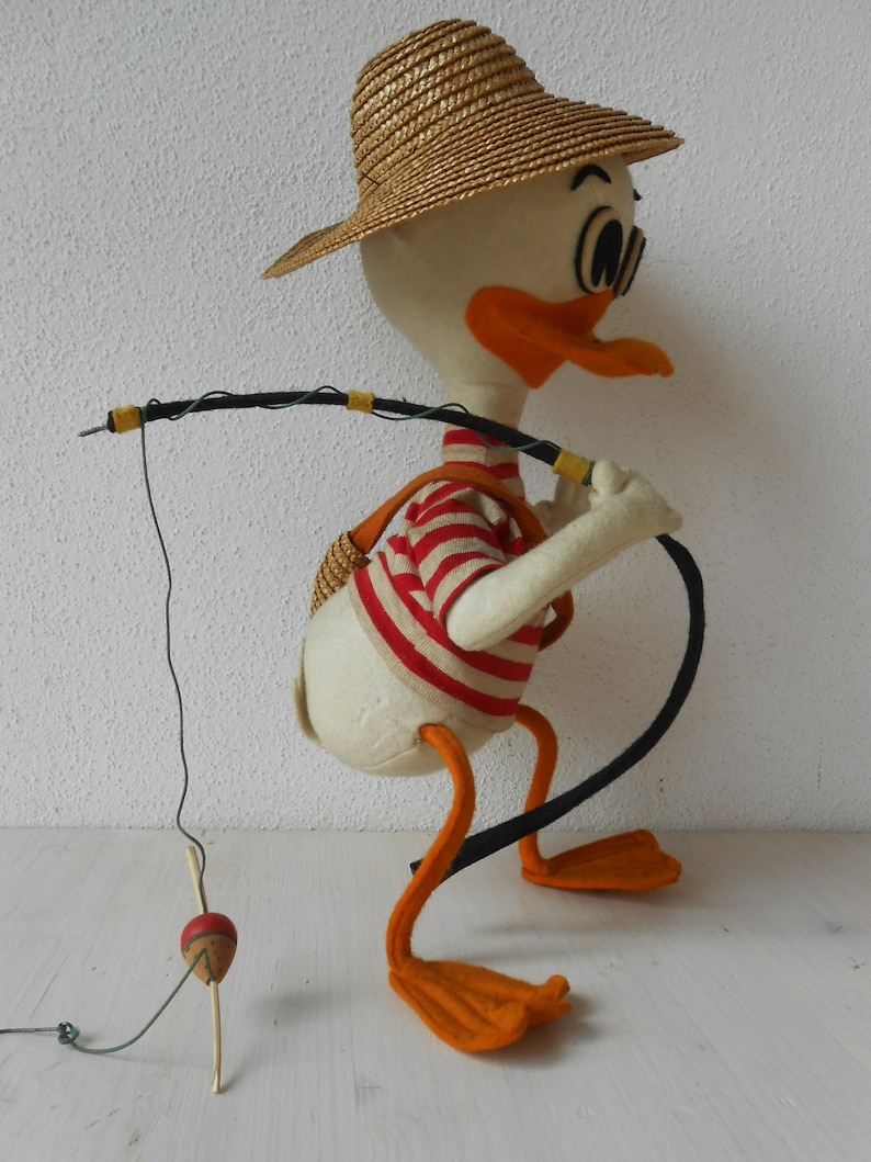 Vintage Donald Duck Felt Stuffed Toy 60s Fisher - Etsy