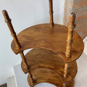 Vintage Corner Unit Three-shelf 1970s Rounded End Table - Etsy