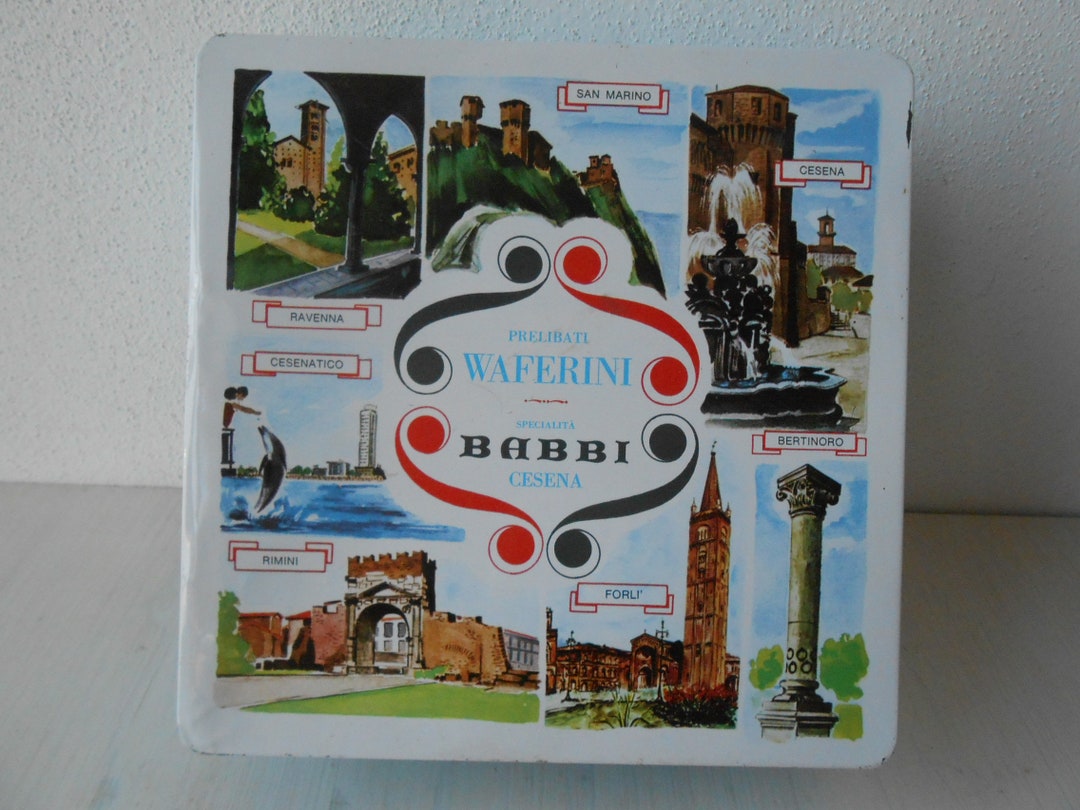 Vintage Tin Box Italian Cakes 90s Babbi - Etsy