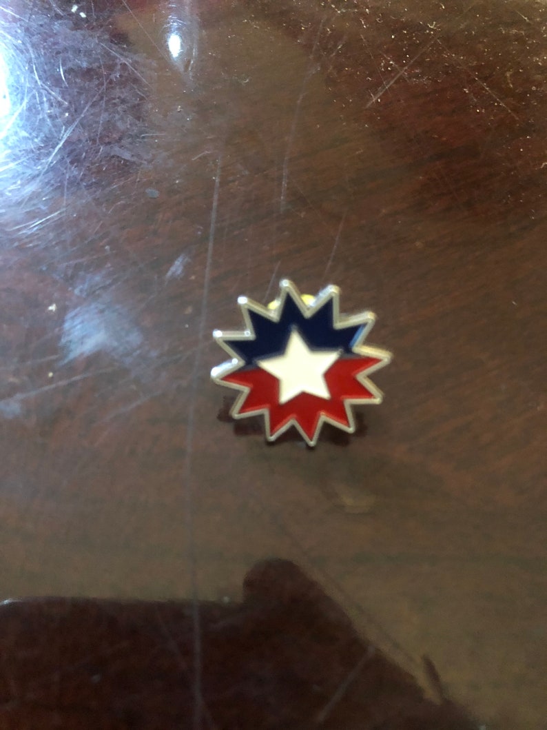 Juneteenth Star Flag Lapel Pin Black Americana - Etsy