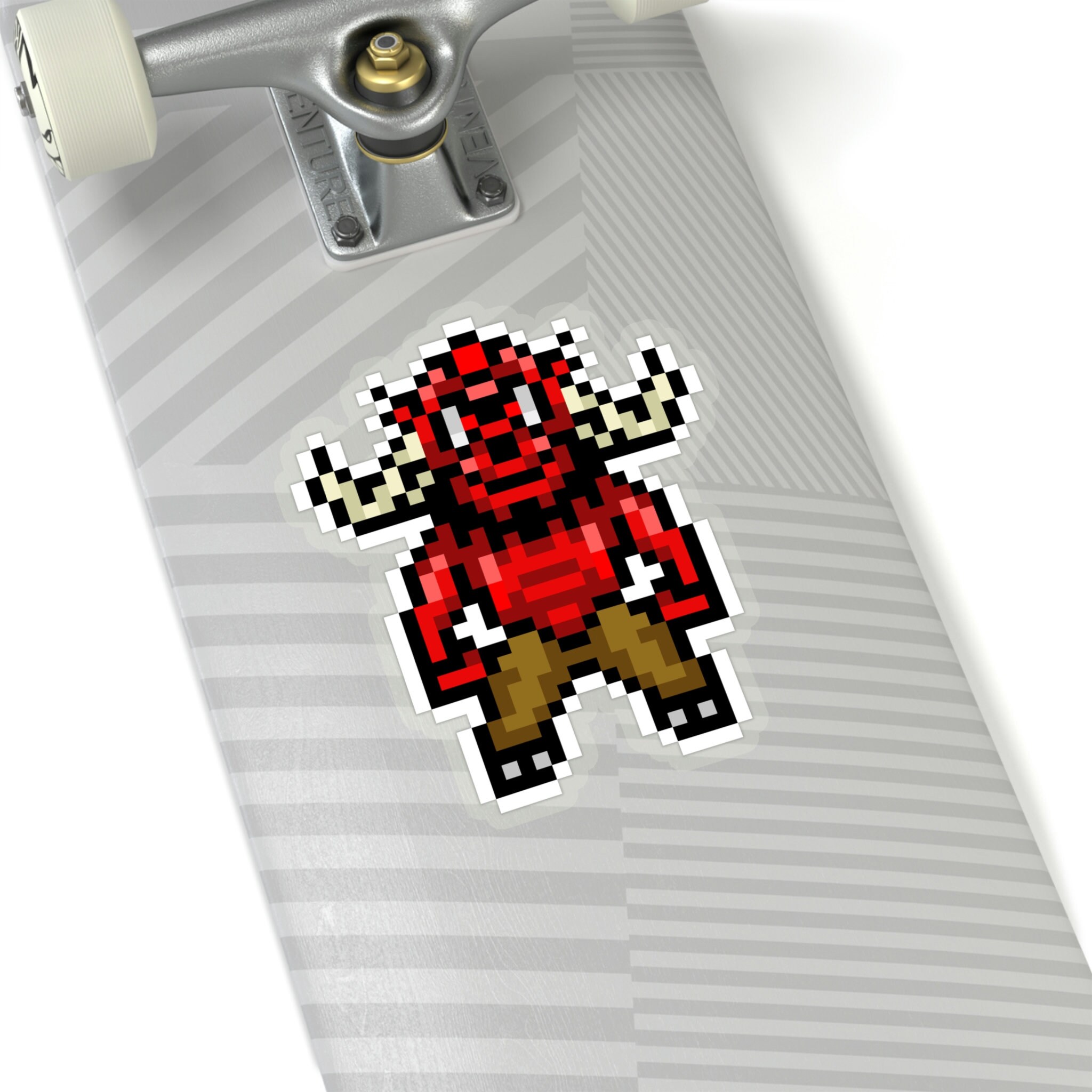 Demon Hell Spawn Doom Monster Pixel Art Decal Horror Scary Kiss-cut Stickers - Etsy