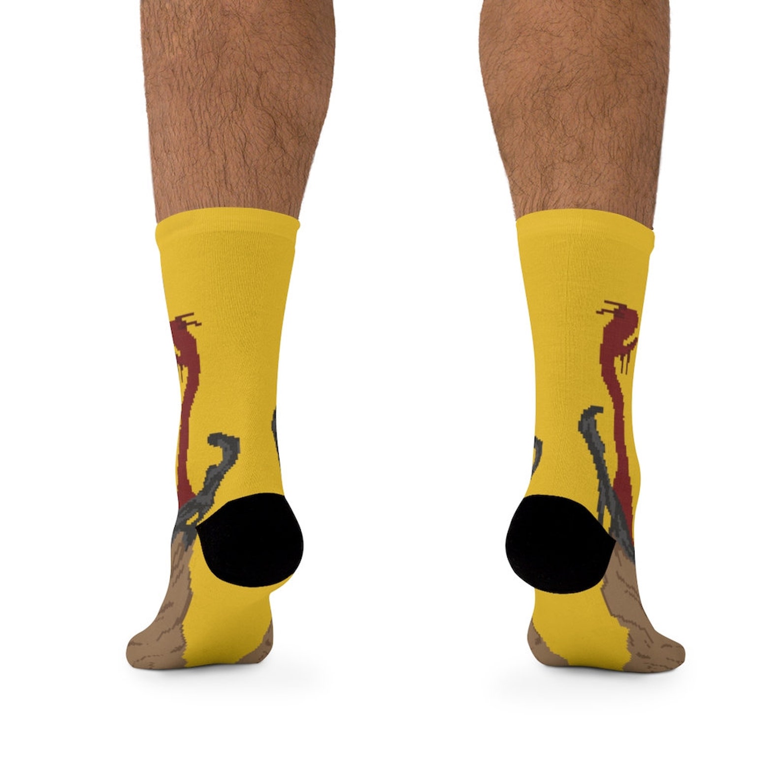 Graboid Tremors Horror Movie Pixel Art DTG Socks | Etsy