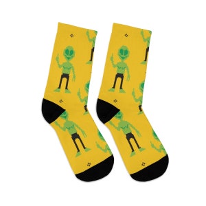 Alien Apocalypse - Funny - Screw Earth - DTG Socks - Etsy
