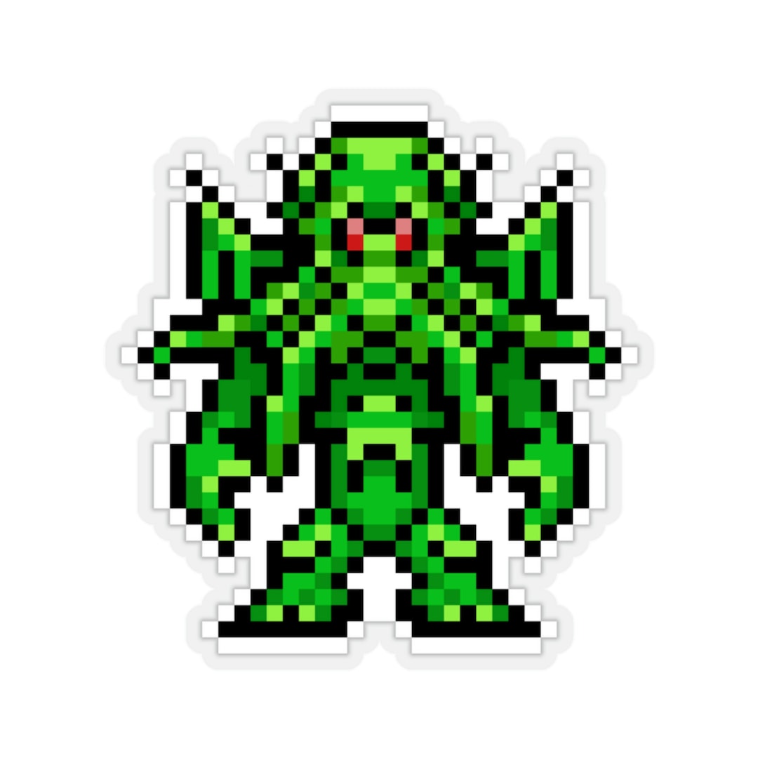 Cthulhu - H.P. Lovecraft - Lovecraftian - Pixel Art - Decoration ...