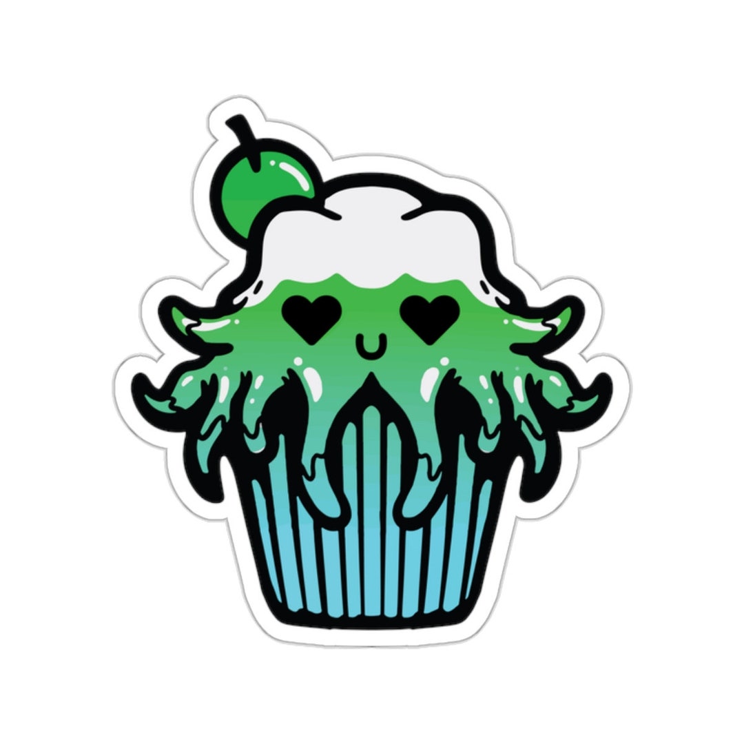 Cthulhu - Cupcake - Kawaii Cute - Hearts - Baking - Happy Cryptids ...