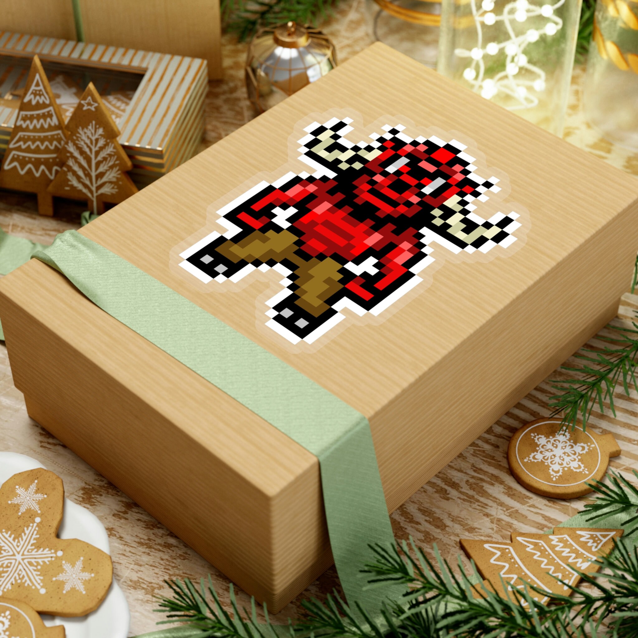 Demon Hell Spawn Doom Monster Pixel Art Decal Horror Scary Kiss-cut Stickers - Etsy