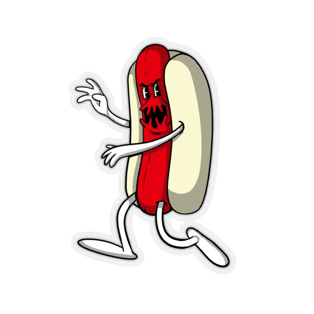 Hotdog Monster Horror Art Evil Food Scary Creature - Etsy Nederland