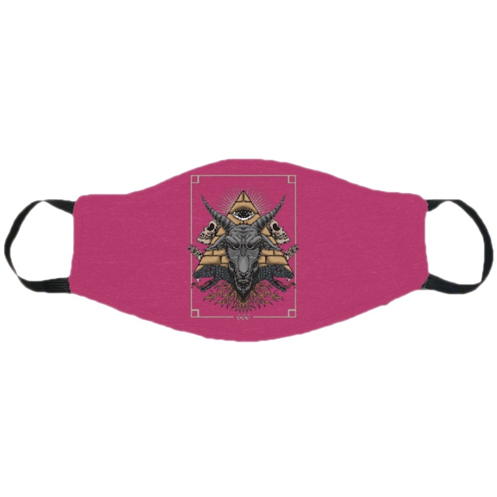 Baphomet Mystic Satanic Face Maskblack Metal Face Maskwitch - Etsy
