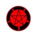 Red Pentagram Kiss-cut Stickers,pagan Laptop Stickers,wizard Stickers ...