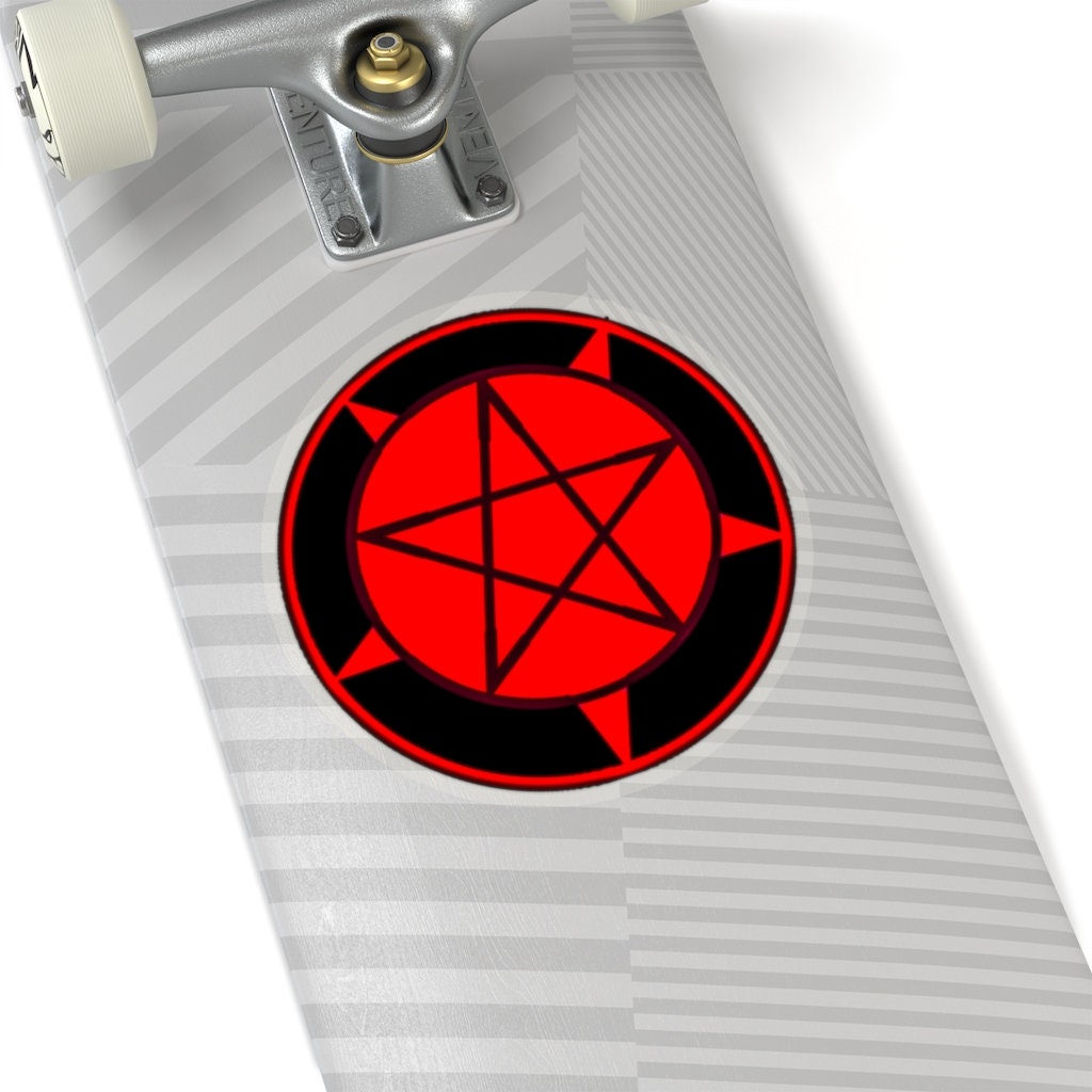 Red Pentagram Kiss-cut Stickers,pagan Laptop Stickers,wizard Stickers ...