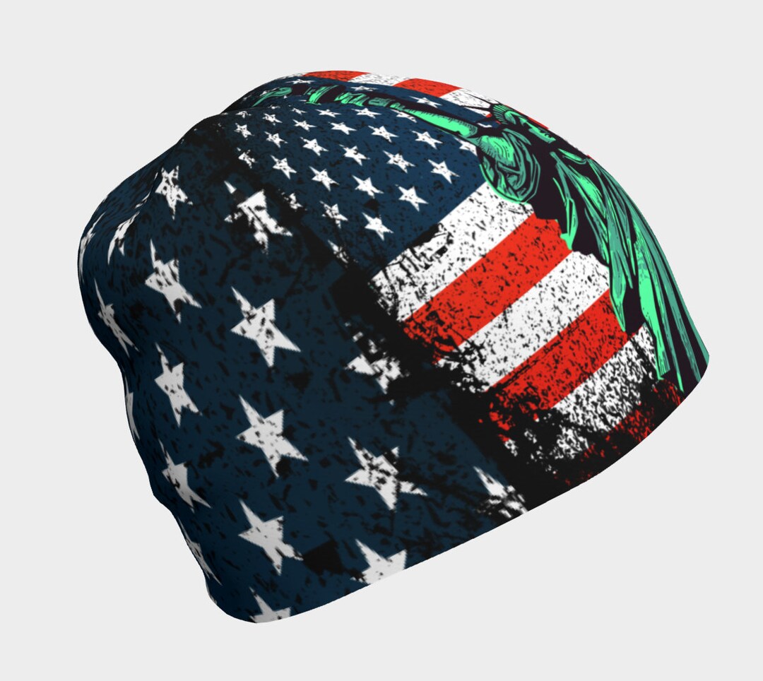 Justice and Liberty Beanies,libertarian Winter Hat,usa Patriot Slouchy ...