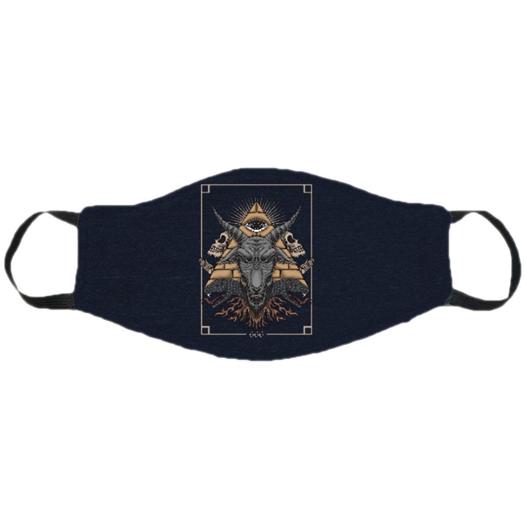 Baphomet Mystic Satanic Face Mask,black Metal Face Mask,witch Face Mask ...