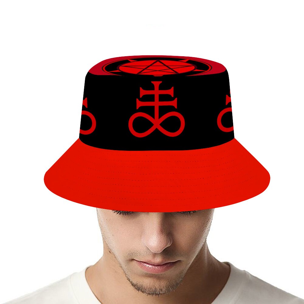 Sigil of Lucifer Bucket Hat Pentagram Goth Hat Witchy Summer | Etsy