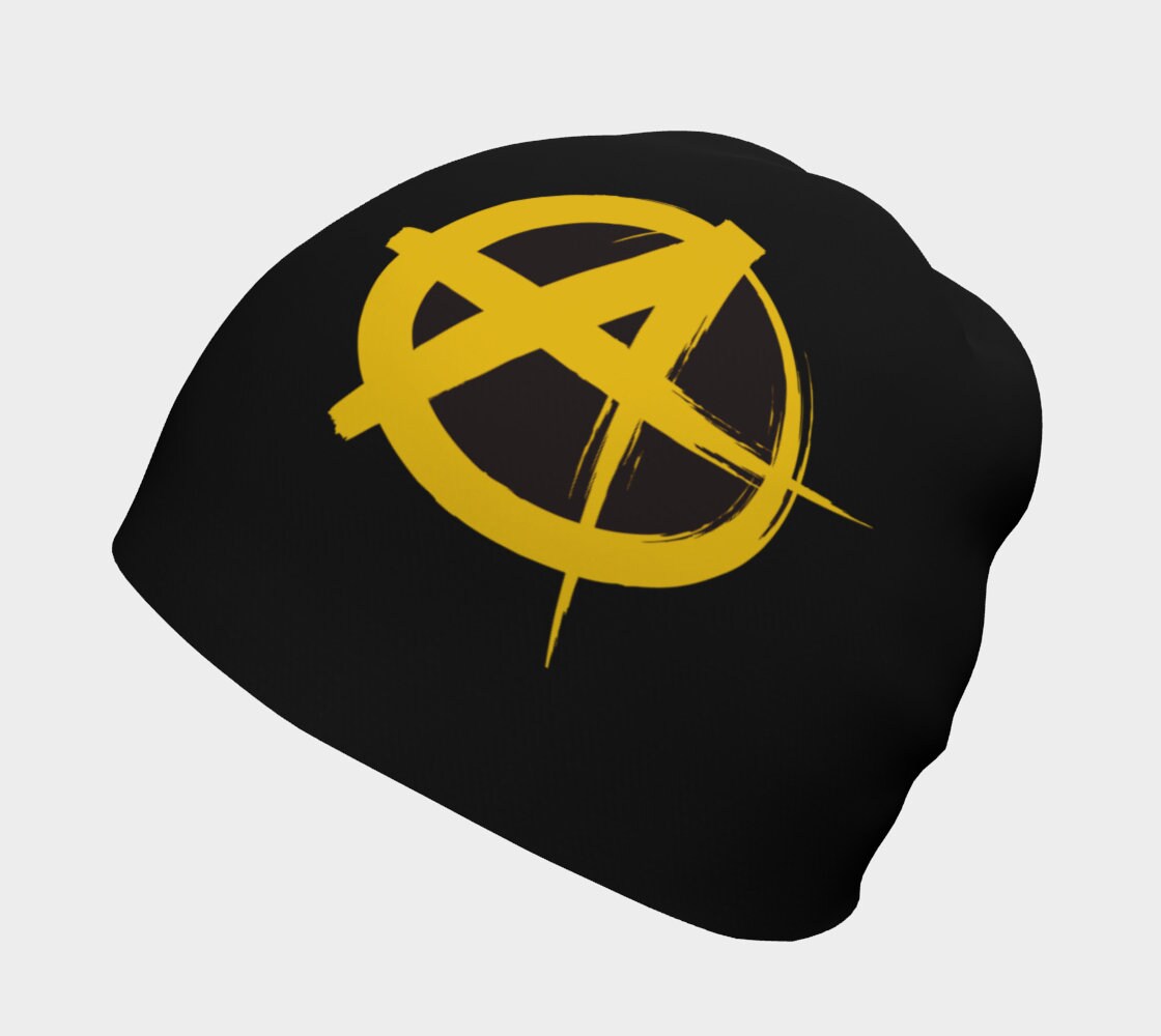 Libertarian Slouchy Beanie, Don't Tread on Me Winter Hat,punk Ancap ...