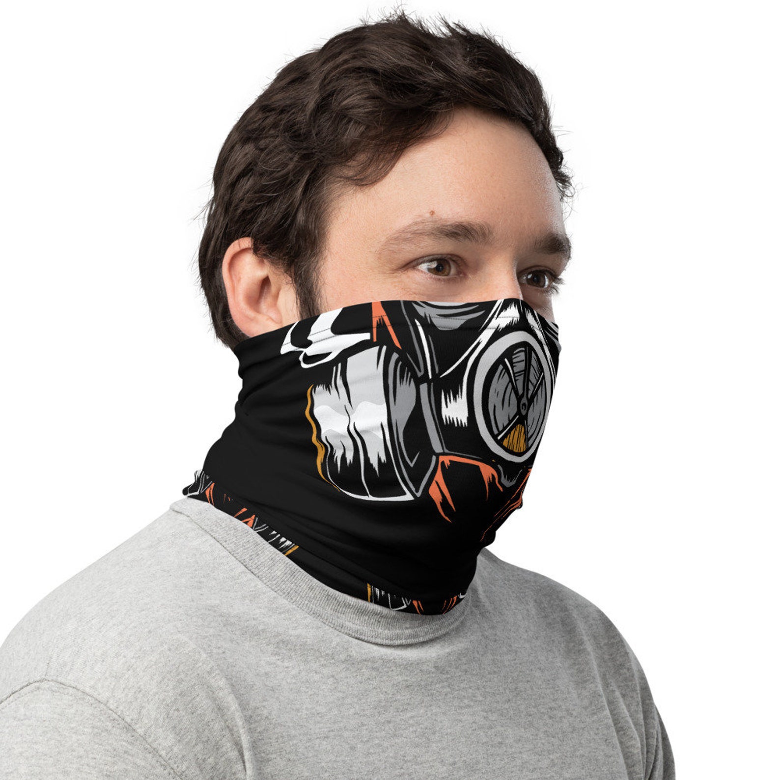 Gothic " Gas Mask" Face Masknneck Gaiter,cosplay Face Mask,washable ...
