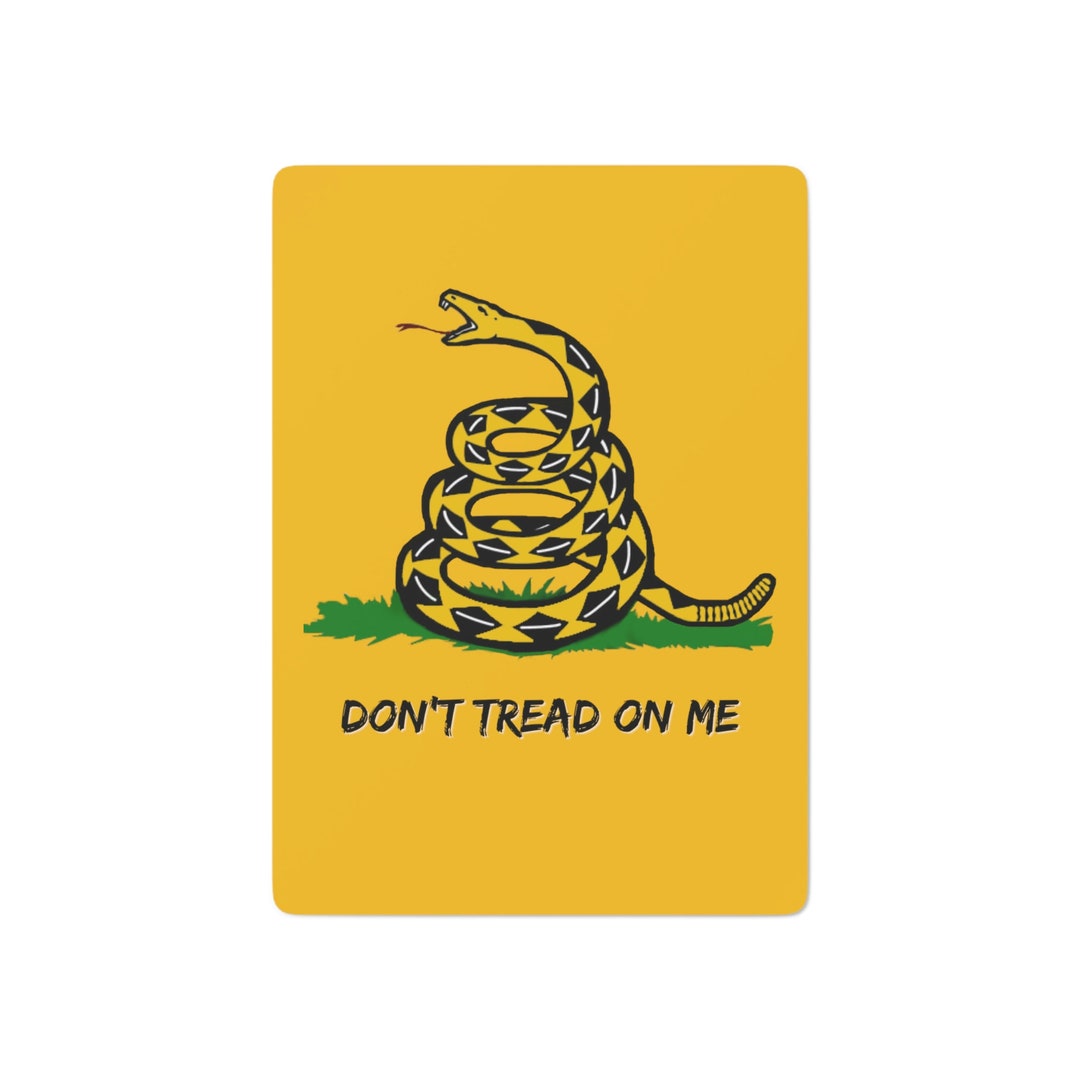 Gadsden Flag Poker Cards, Libertarian Card, Freedom Defender Playing ...