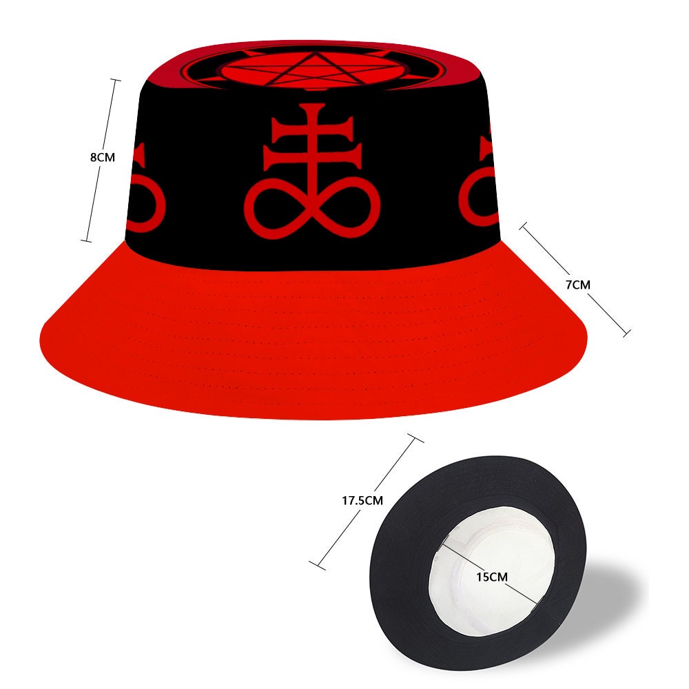 Sigil of Lucifer Bucket Hat Pentagram Goth Hat Witchy Summer | Etsy