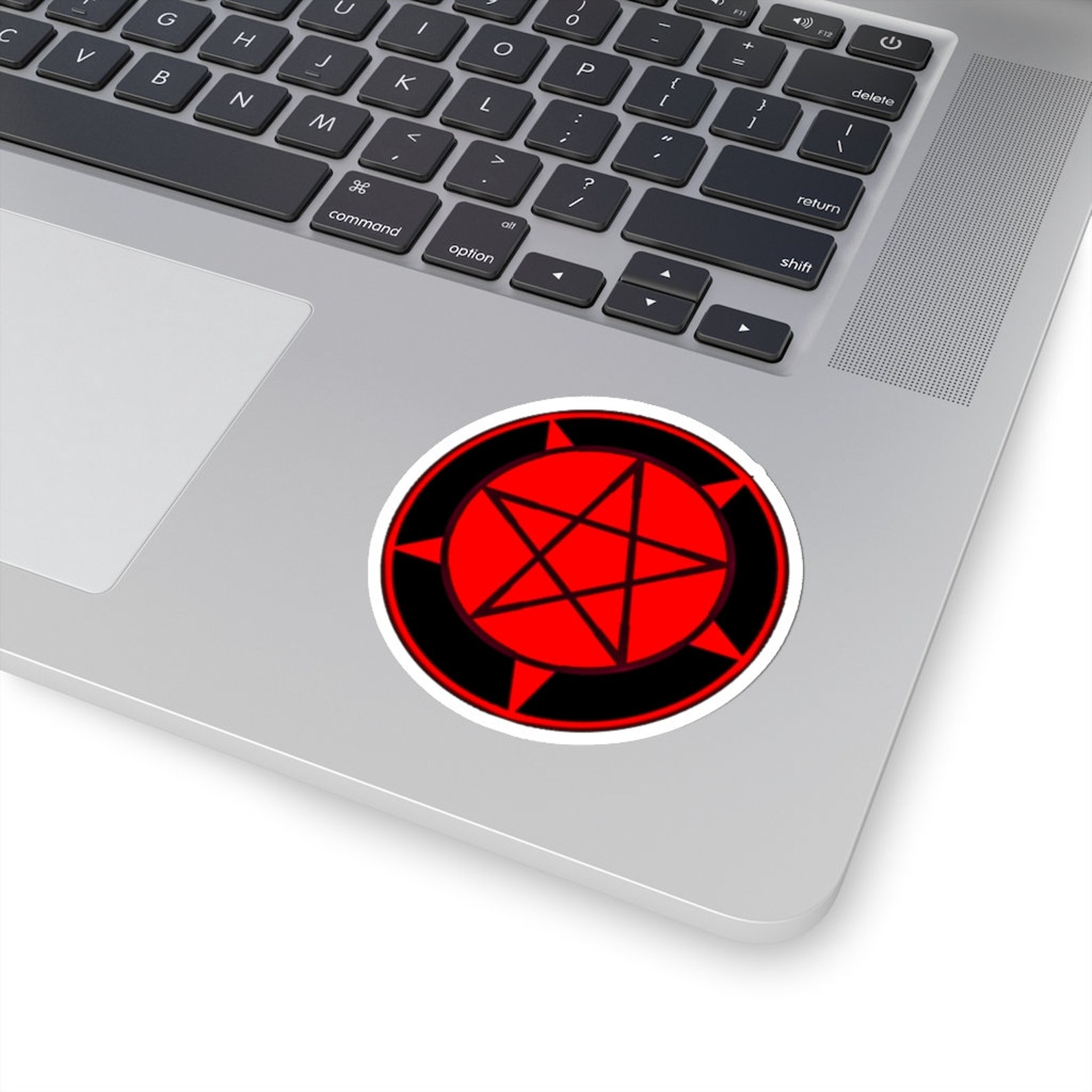 Red Pentagram Kiss-cut Stickers,pagan Laptop Stickers,wizard Stickers ...