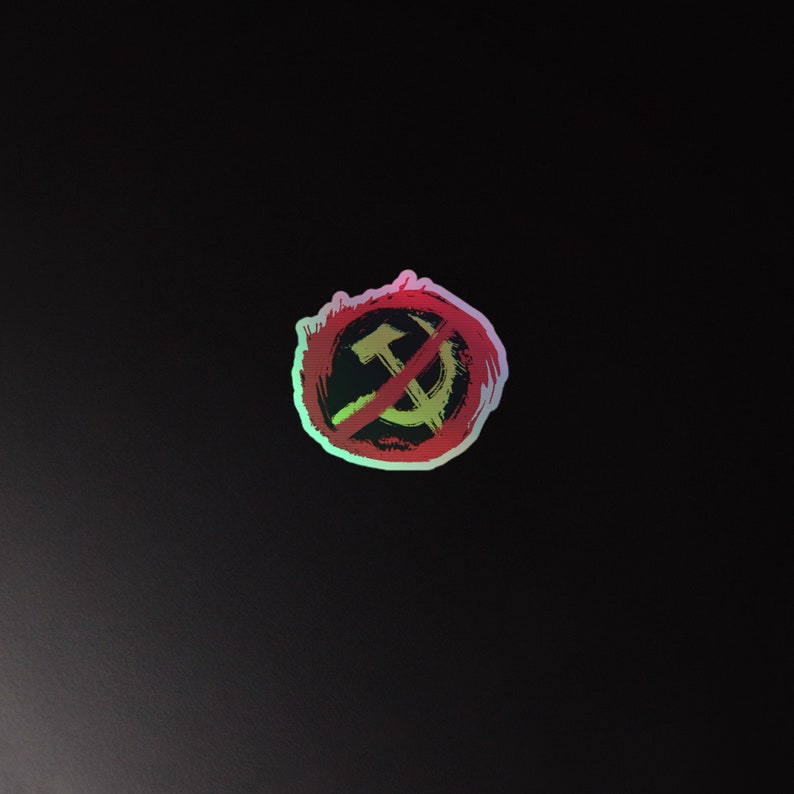 Anti Communist Stickers Libertarian Sticker Die Cut - Etsy