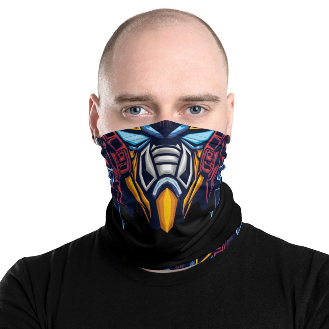 Cyber Gas Face Mask , Robotic Goth Neck Gaiter , Robotic Neck Gaiter ...