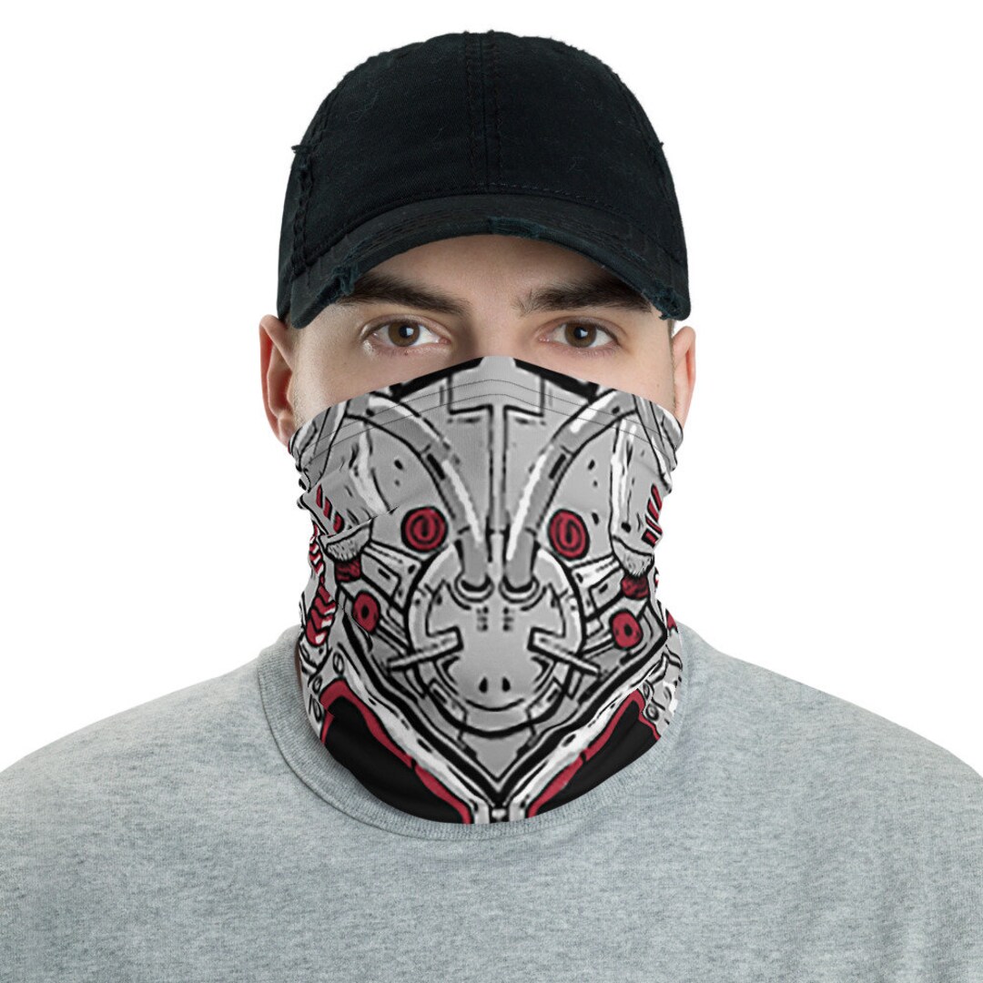 Gas Mask Cyber Face Mask neck Gaiter Cyberpunk Face - Etsy