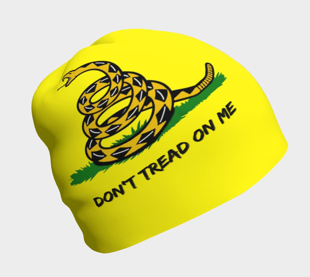 Libertarian Slouchy Beanie, Don't Tread on Me Winter Hat,punk Ancap ...