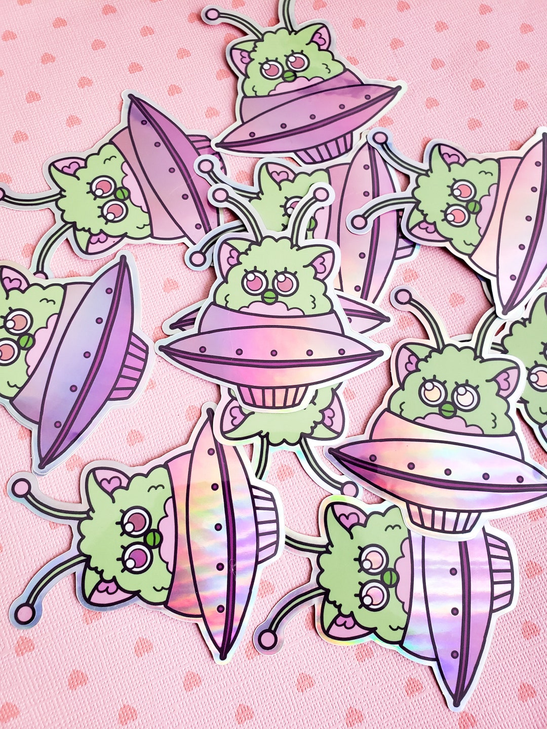 Holo Alien Furb Sticker - Etsy