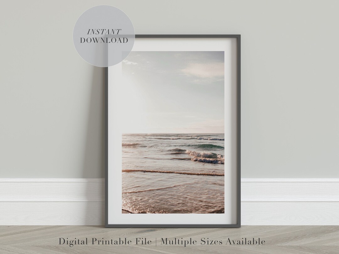 SUNRISE BEACH Digital Print | Printable Art in Multiple Sizes | Instant ...