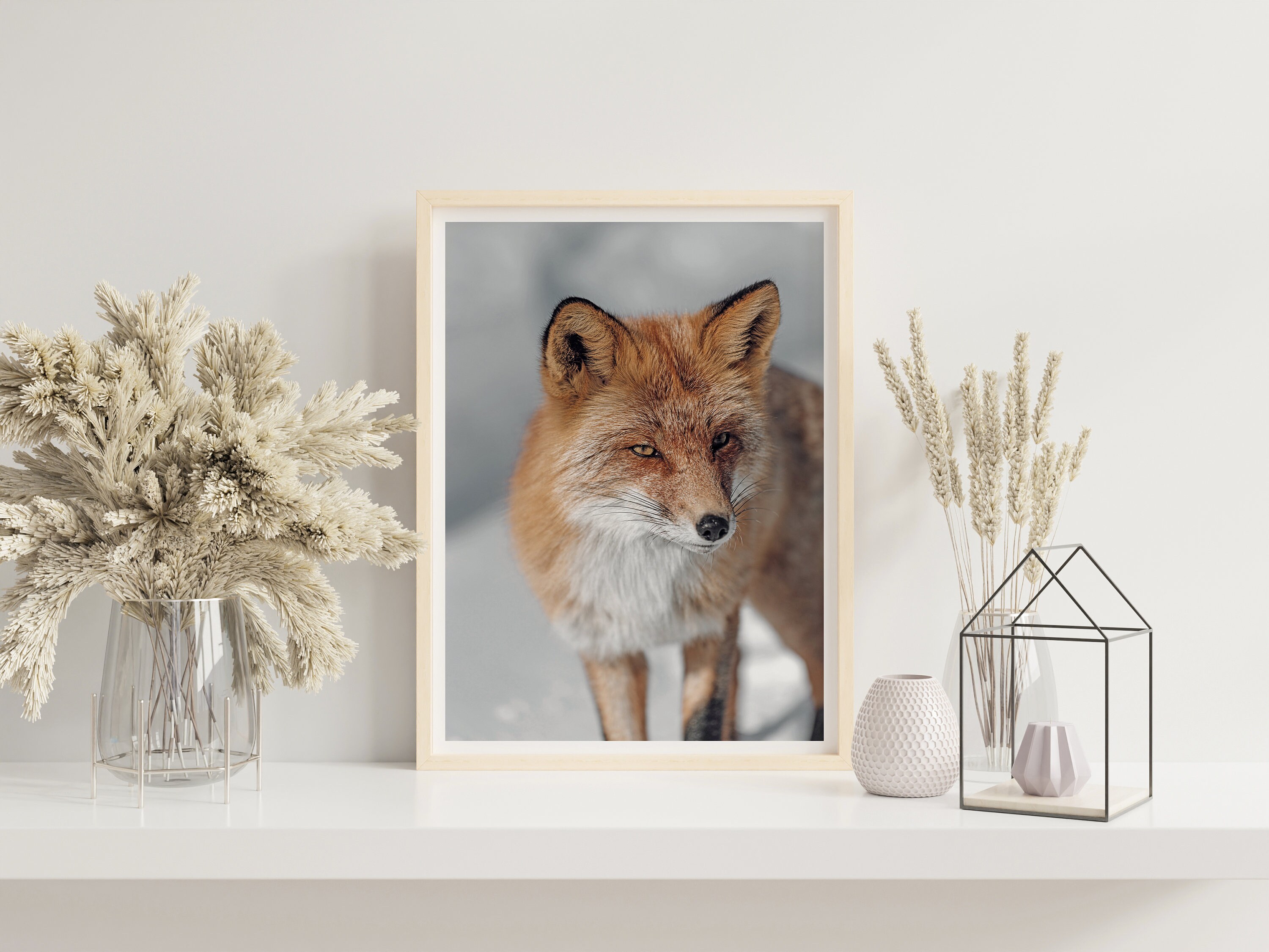 HUNTER the Fox Digital Print Printable Art in Multiple Sizes Instant ...